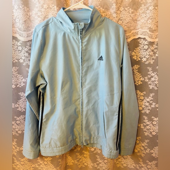 adidas | Jackets & Coats | Adidas Sky Blue Track Jacket | Poshmark
